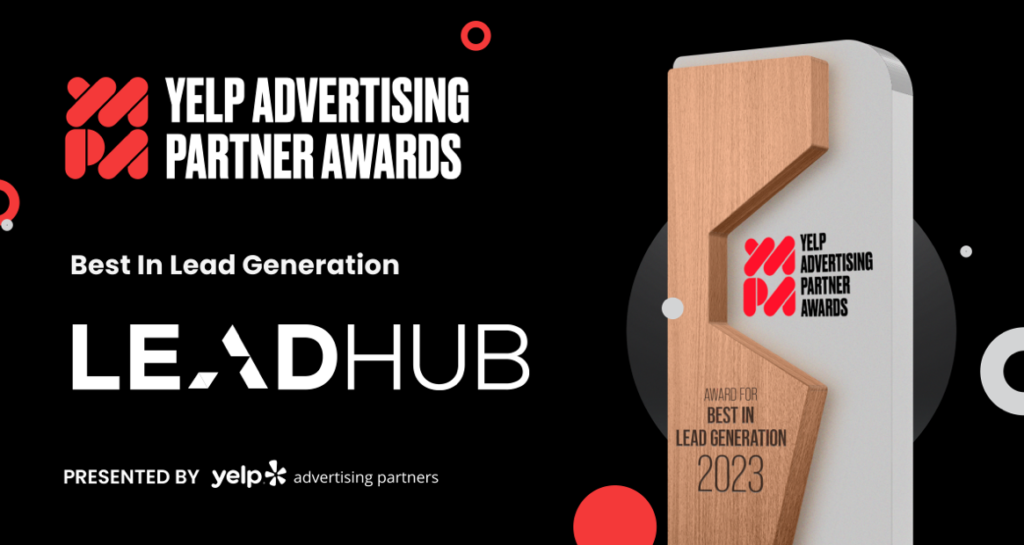 Leadhub Wins 2023 Yelp Award for Best in Lead Generation | Leadhub